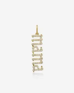 Ring Concierge Diamond Mama Pendant In 14k Solid Gold - One-color
