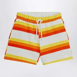MINI RODINI Striped Organic Cotton Shorts - Multicolor