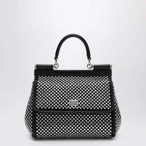 Dolce & Gabbana Sicily Small Top-handle Bag With Crystals