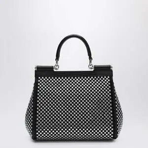Dolce & Gabbana Sicily Small Top-handle Bag With Crystals