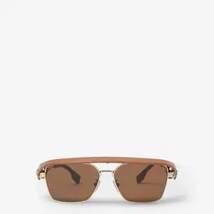 Fendi Sky Aviator Sunglasses - Gold