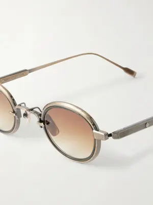 SATO Algedi-t Round Frame Titanium Sunglasses