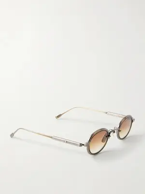SATO Algedi-t Round Frame Titanium Sunglasses