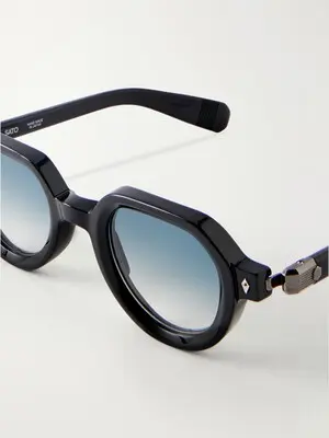 SATO Elnat Round-frame Acetate Sunglasses