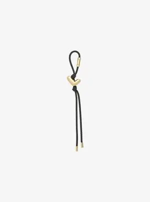 Michael Kors Michael Kors Gold Tone Heart Charm With Speckled Cord Gold