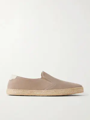 Brunello Cucinelli Suede Espadrilles - Brown