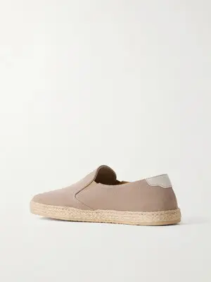 Brunello Cucinelli Suede Espadrilles - Brown