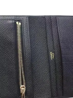 Hermès 2023 Bearn Compact Bi-fold Wallet - Black