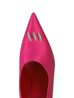 Givenchy Rhinestone Embellished Satin Pumps