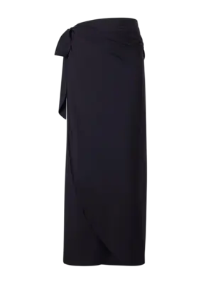 Hunza G Stretch-jersey Wrap Sarong - Black