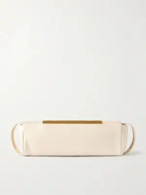Khaite Donna' Lambskin Leather Clutch - Neutrals