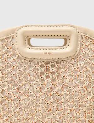 Maje Miss M Mini Mesh Bag With Fringe Detail