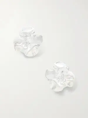 Completedworks Plated Flower Earrings - Silver