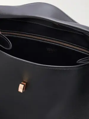 Gabriela Hearst Antonia Small Leather Shoulder Bag - Black