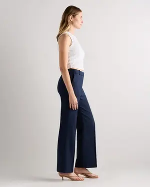 Quince European Stretch Linen Trousers - Deep Navy