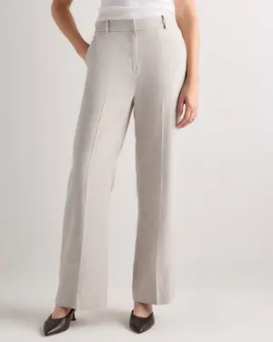 Quince European Stretch Linen Trousers - Flax