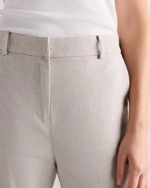 Quince European Stretch Linen Trousers - Flax
