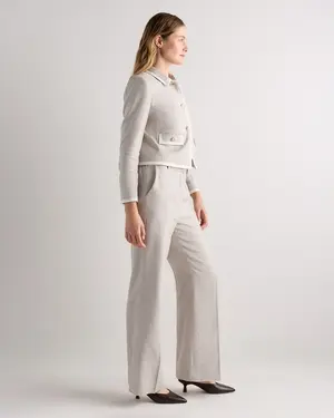Quince European Stretch Linen Trousers - Flax