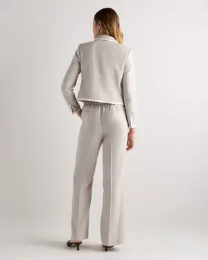 Quince European Stretch Linen Trousers - Flax