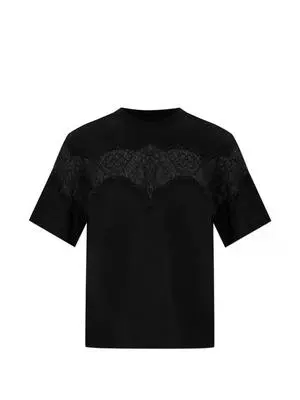 ALLSAINTS Lace-panel T-shirt - Black