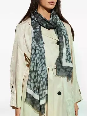 ALLSAINTS Leopard-print Frayed Scarf