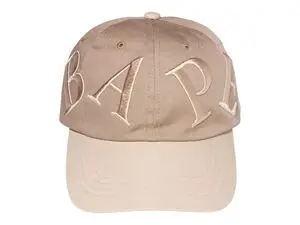 A BATHING APE Embroidered Logo Cap - Beige