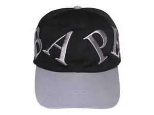 A BATHING APE Panel Cap - Black