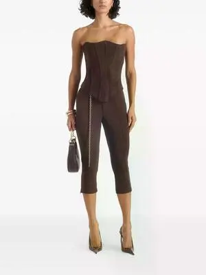 Manière De Voir Capri Leggings With Chain Detail