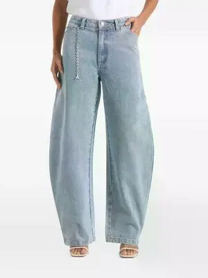 Manière De Voir Hourglass Barrel Leg Jeans With Chain Detail