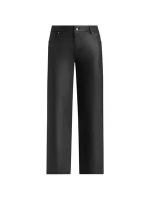 Manière De Voir Wax-effect Jeans - Black