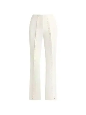 Manière De Voir Therese Tailored Button Detail Trousers - Neutrals
