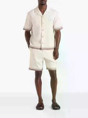 Manière De Voir Juan Baroque Resort Shirt Cream - Neutrals