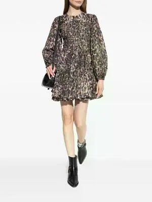 ALLSAINTS Chia Smocked Mini Dress