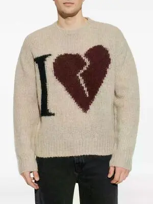 ALLSAINTS Broken Heart Wool Sweater