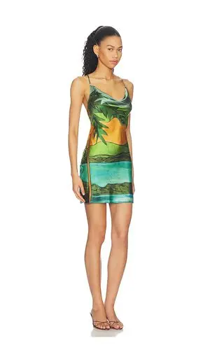 DONDE ESTEBAN Magdalena Silk Mini Dress - Multi