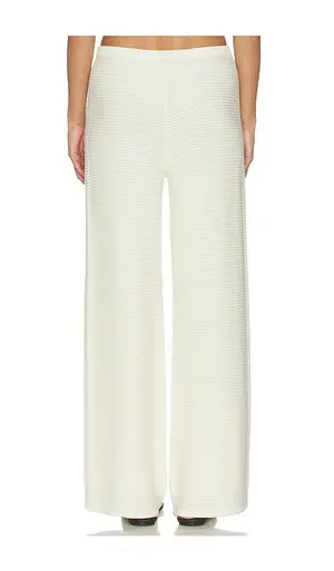 LA LIGNE Crochet Knit Wide Leg Pants