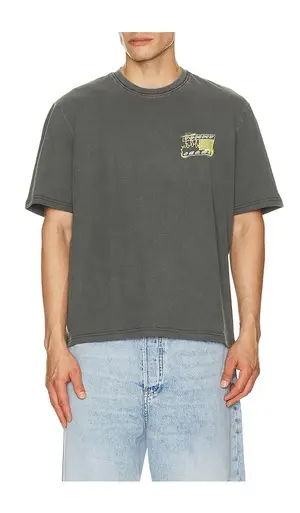 Tommy Hilfiger 90s Bubble Flag Tee In Charcoal