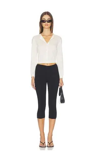 Theory Cropped Linen-blend Cardigan