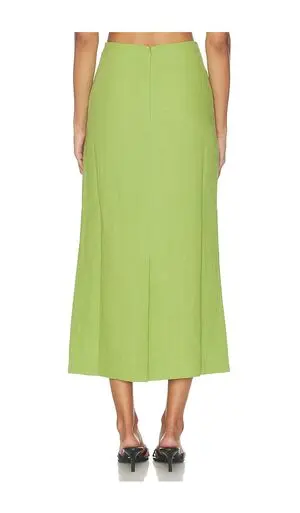 ALIGNE Linen Mix Midi Skirt - Apple