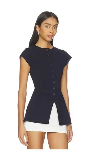 ALIGNE Ariel Ponte Top With Button Closure