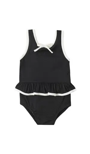 RYLEE + CRU Skirted One Piece Swimsuit - Black