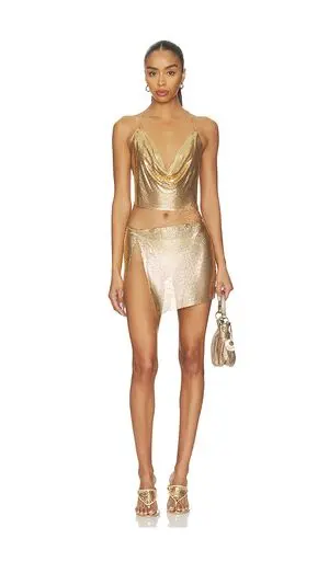 FAE Aura Glomesh Halterneck Cropped Top
