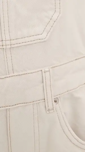 Free People Good Luck Overalls - Milk