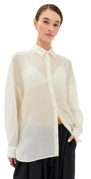 Tibi Summer Voile Oversized Shirt
