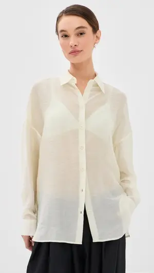 Tibi Summer Voile Oversized Shirt