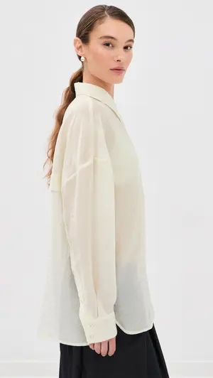 Tibi Summer Voile Oversized Shirt