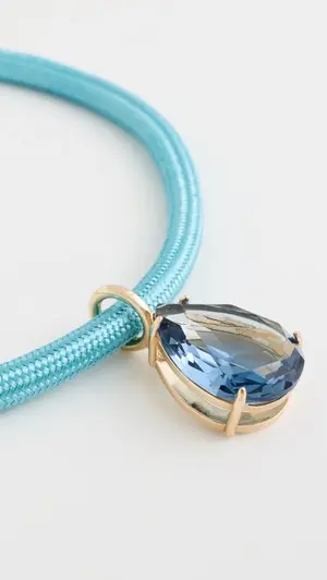 Ettika Teardrop Pendant Cord Necklace