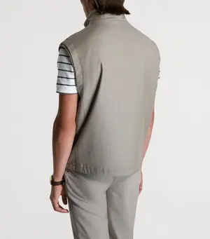 Dunhill Cashmere And Mulberry Silk Quilted Gilet