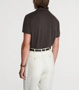 Dunhill Cotton-silk Polo Shirt - Green