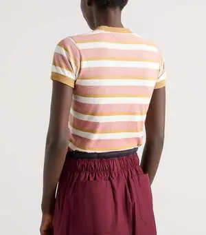 Prada Cotton Bayadere Stripe T-shirt